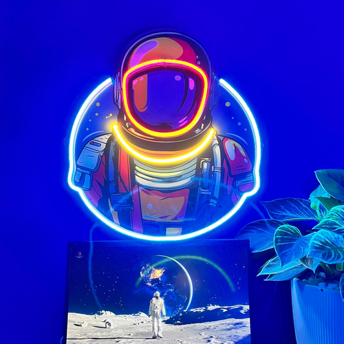 Astronaut LED Neon Sign, UV Printing Acrylic Sign, Illuminated LED ...
