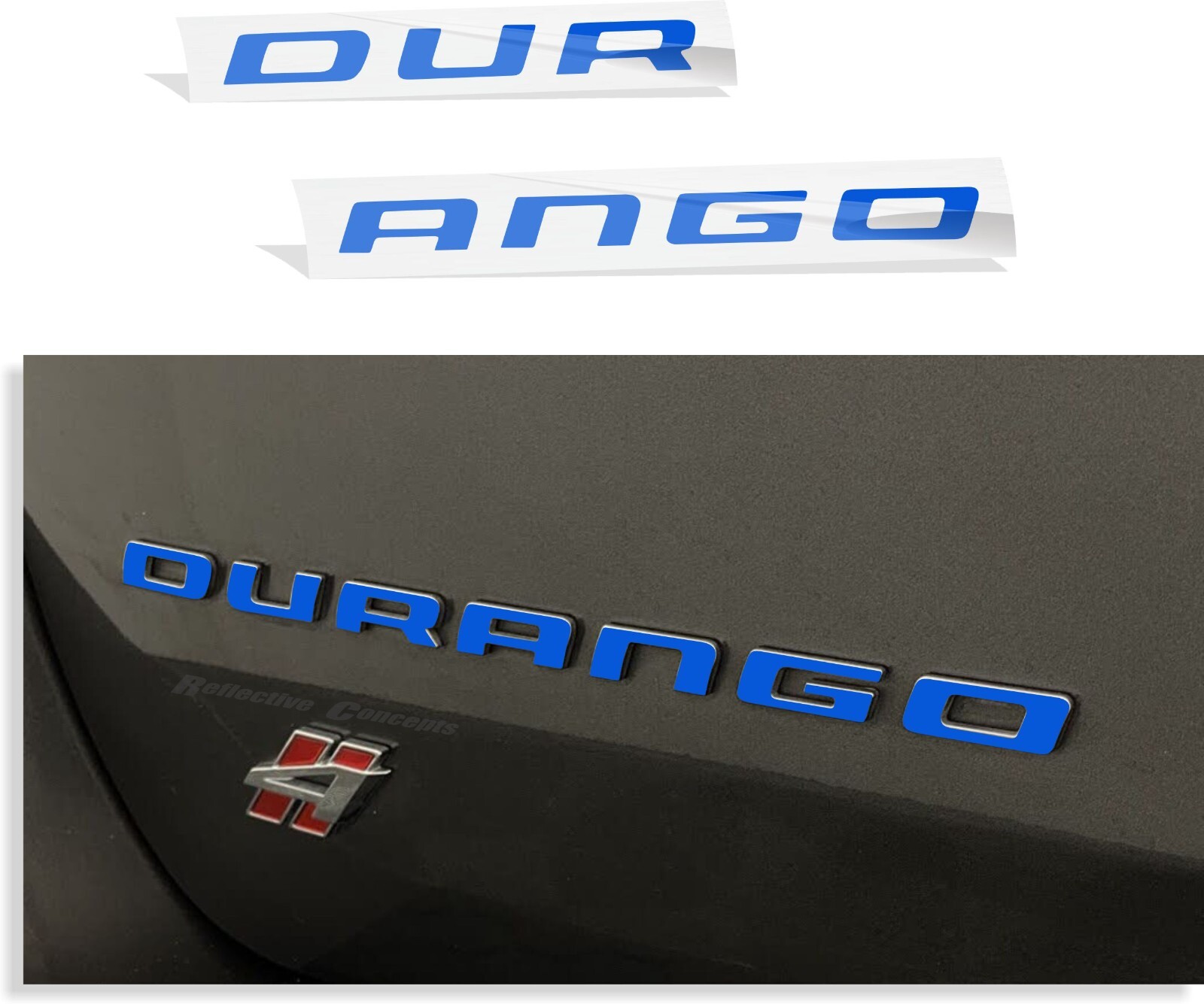 DURANGO Emblem Overlay Decal for Dodge Durango 2011-2023 | eBay
