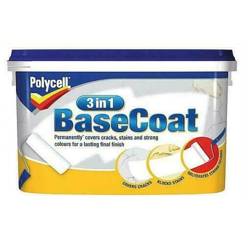 Polycell 3 in 1 White Matt Basecoat 5L for sale online | eBay UK