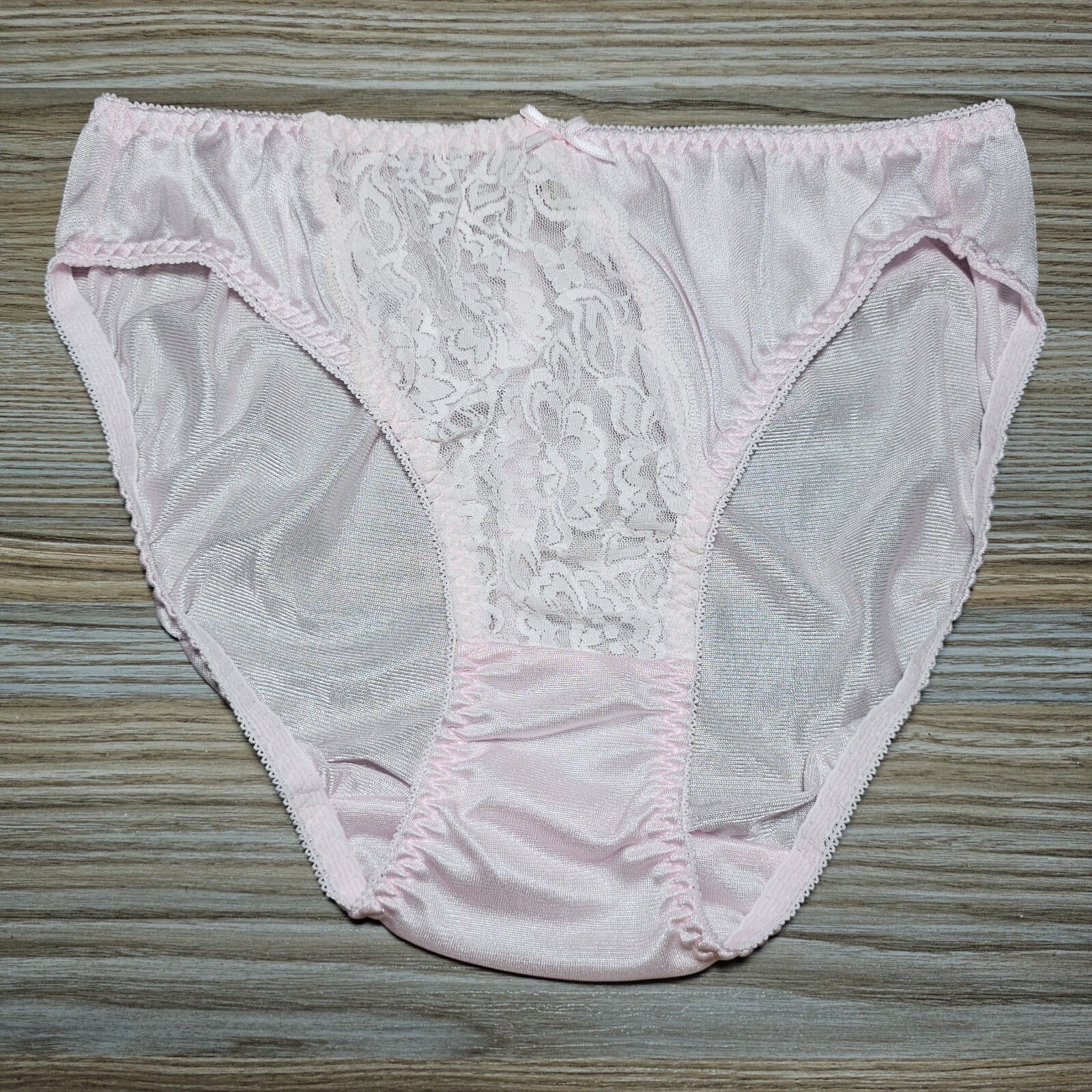 Lot of 5 Vintage Panties Slippery Nylon Sissy Lace Briefs Size 7-8 Hip ...