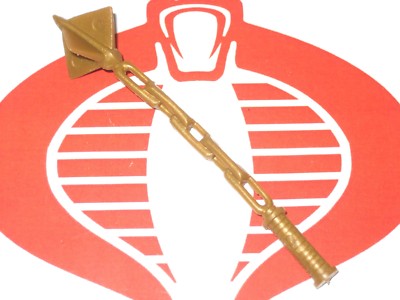 GOLD KNIGHT Weapon Gold Chain MACE Marx 1967 Original Figure Accessory ...