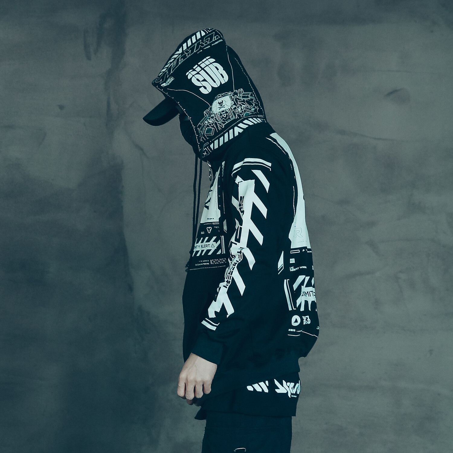 Niepce Men's Cyber Explosion Techwear Jacket Streetwear Long Sleeves ...