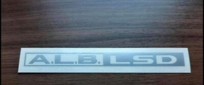Civic ALB LSD sticker. Civic EG/EK Hatchback Silver Finish | eBay UK