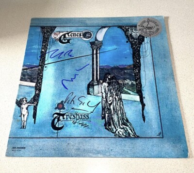 GENESIS BAND 3x Signed TRESPASS Peter Gabriel Banks BECKETT BAS COA ...
