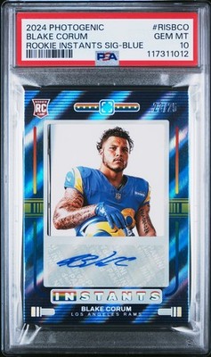 2024 PANINI PHOTOGENIC RC INSTANTS SIGNATURES BLUE BLAKE CORUM 22/25 ...