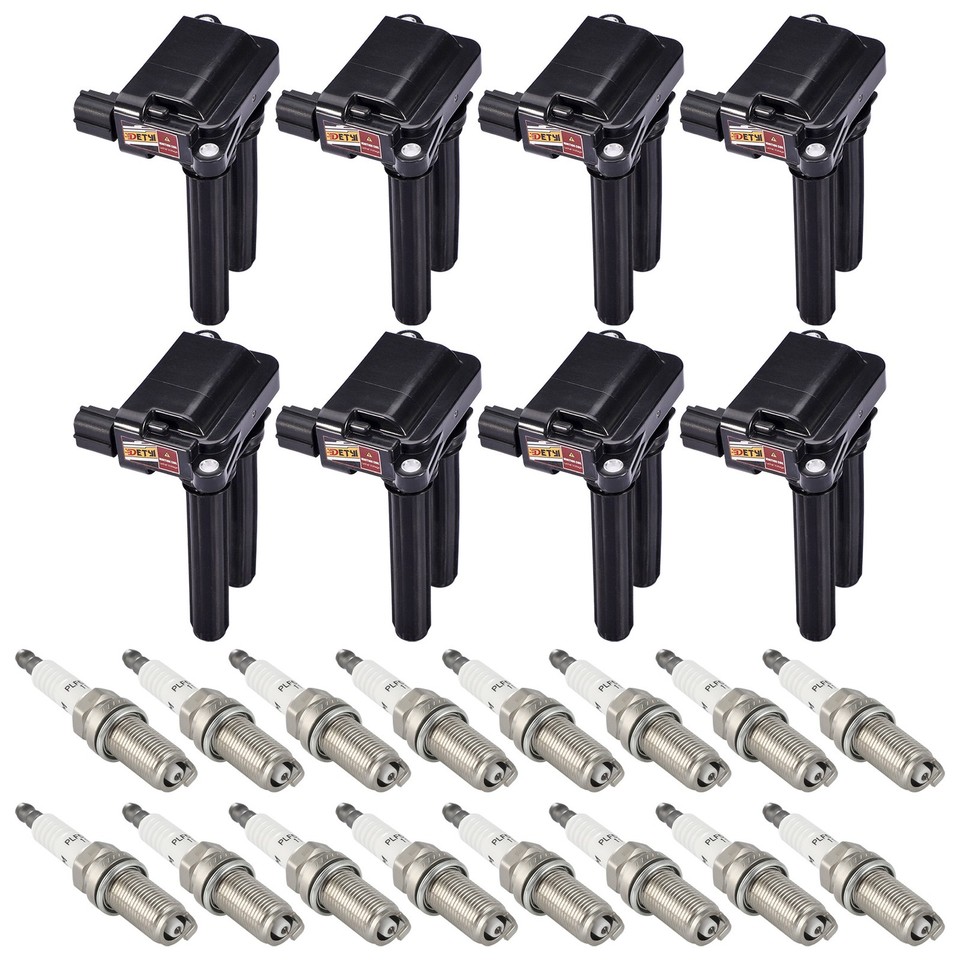 8PCS Heavy Duty Ignition Coil & Iridium Spark Plug For Ram 1500 2500 ...