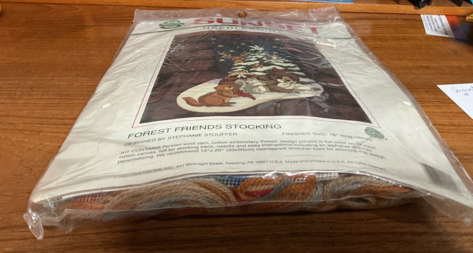 Forest Friends #19004 Sunset Dimensions 1990 Needlepoint Kit Sealed | eBay