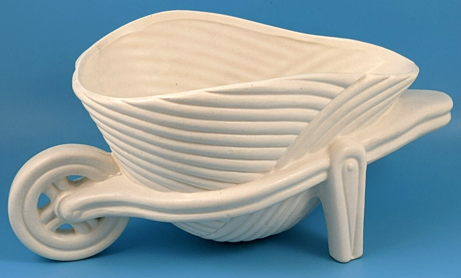 Vintage Lefton Ceramic Bisque Wheelbarrow Planter Japan | eBay