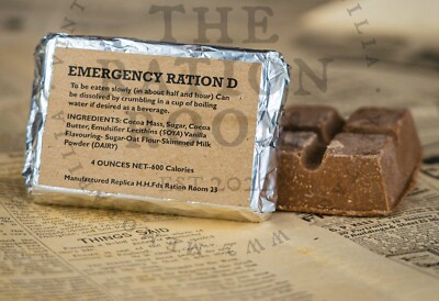 1940s-WW2-Replica American Military D BAR Ration Chocolate-True Taste ...