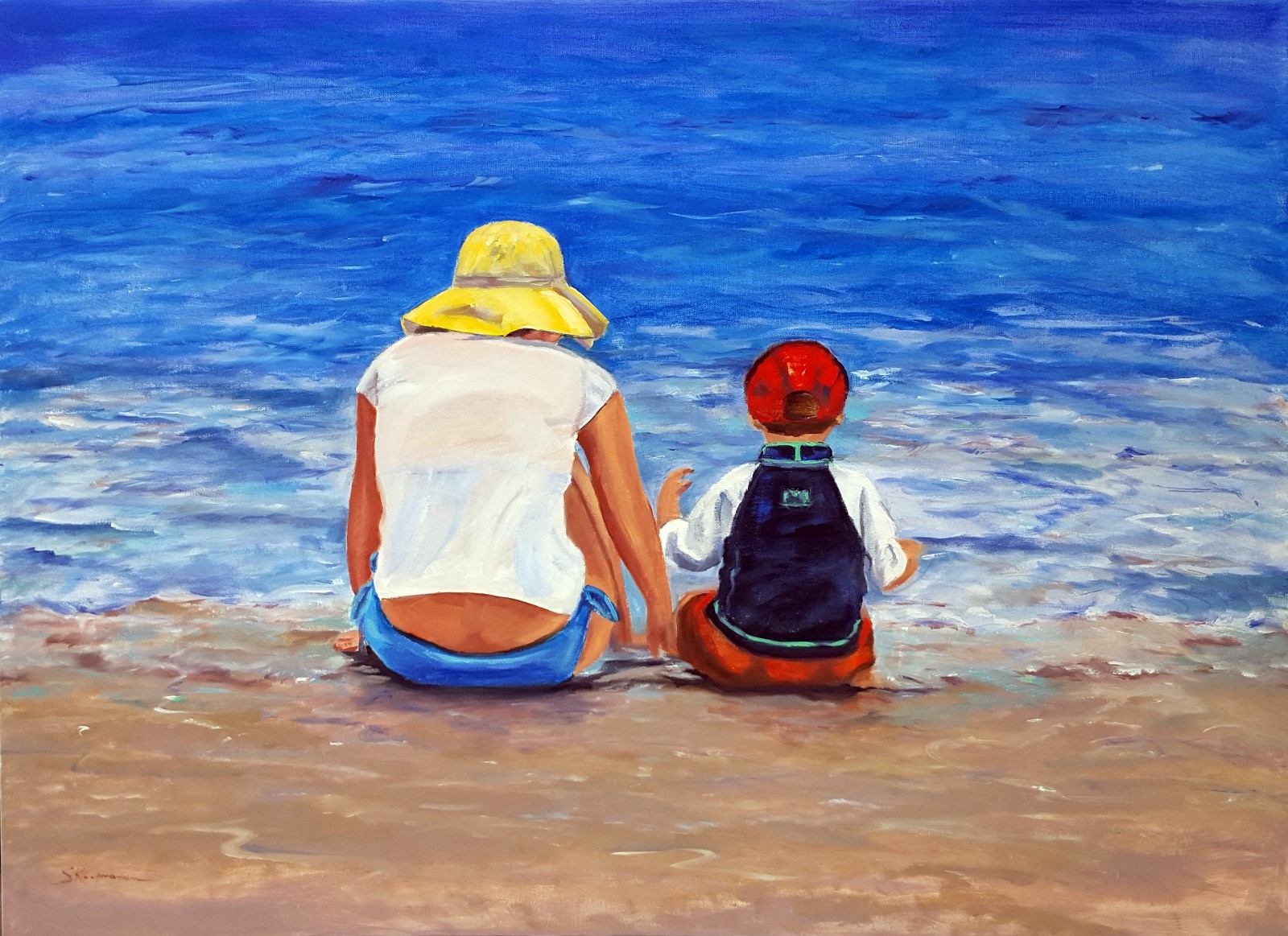 Getting Your Feet Wet (7.1 x 9.7)-- Giclee Print by Shelley Koopmann | eBay