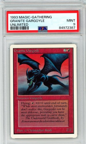 Granite Gargoyle - UNLIMITED - PSA 9 (POP 7) - RESERVED LIST Magic MTG ...