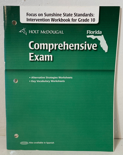 Holt McDougal Math Comprehensive Exam Intervention Workbook for 10th ...