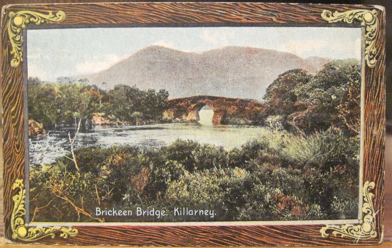 Irish Postcard BRICKEEN BRIDGE Bricín Killarney Ireland Shureys Fine ...