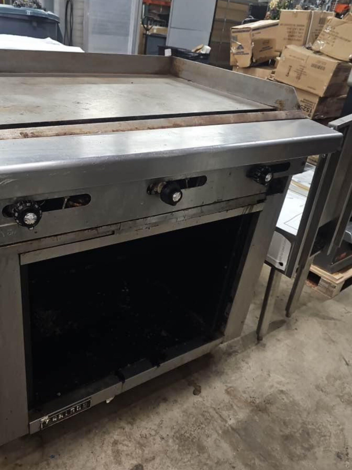 Garland Gas Flat Top Grill With Cabinet | eBay