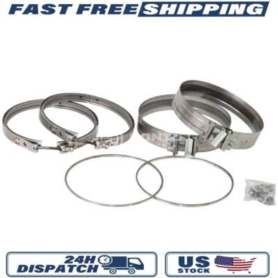 Filter Clamp Gasket Kit for Detroit DD13 DD15 A680950202 A6809950302 ...