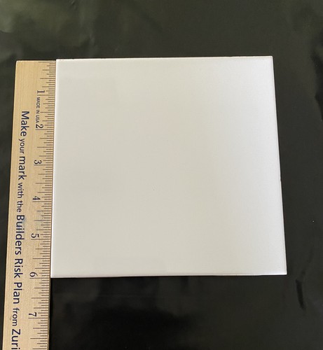 6x6 White Glossy Finish Ceramic Subway Tile Shower Walls Made in Brazil ...