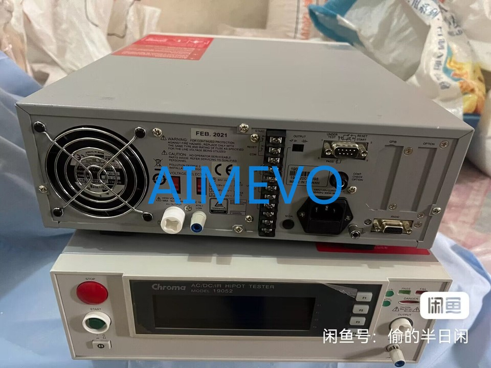 Chroma 19052 ELECTRICAL SAFETY ANALYZER MODEL 19032 AC/DC HIPOT TESTER ...