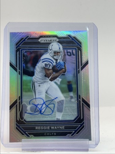 REGGIE WAYNE 2022 PANINI PRIZM FOOTBALL AUTOGRAPH SILVER COLTS AUTO ...