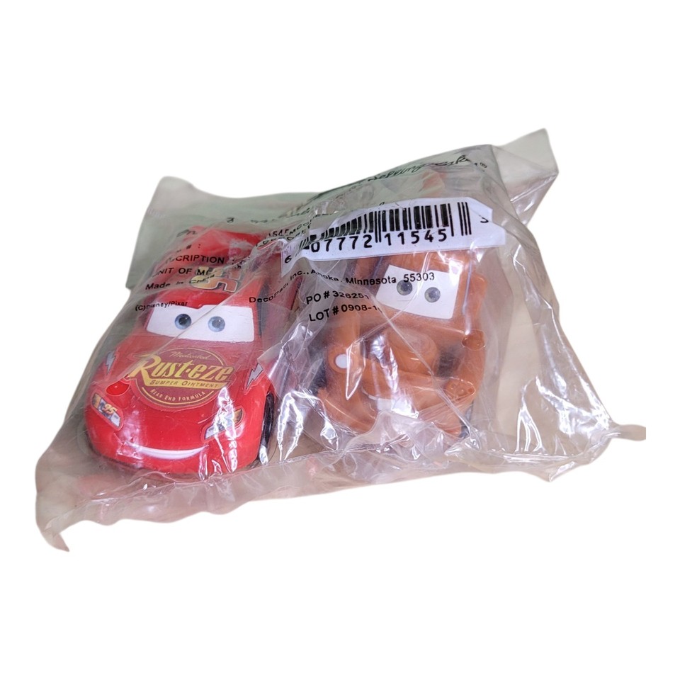 DecoPac Disney Cars Lightning McQueen & Mater Cake Topper Set New ...