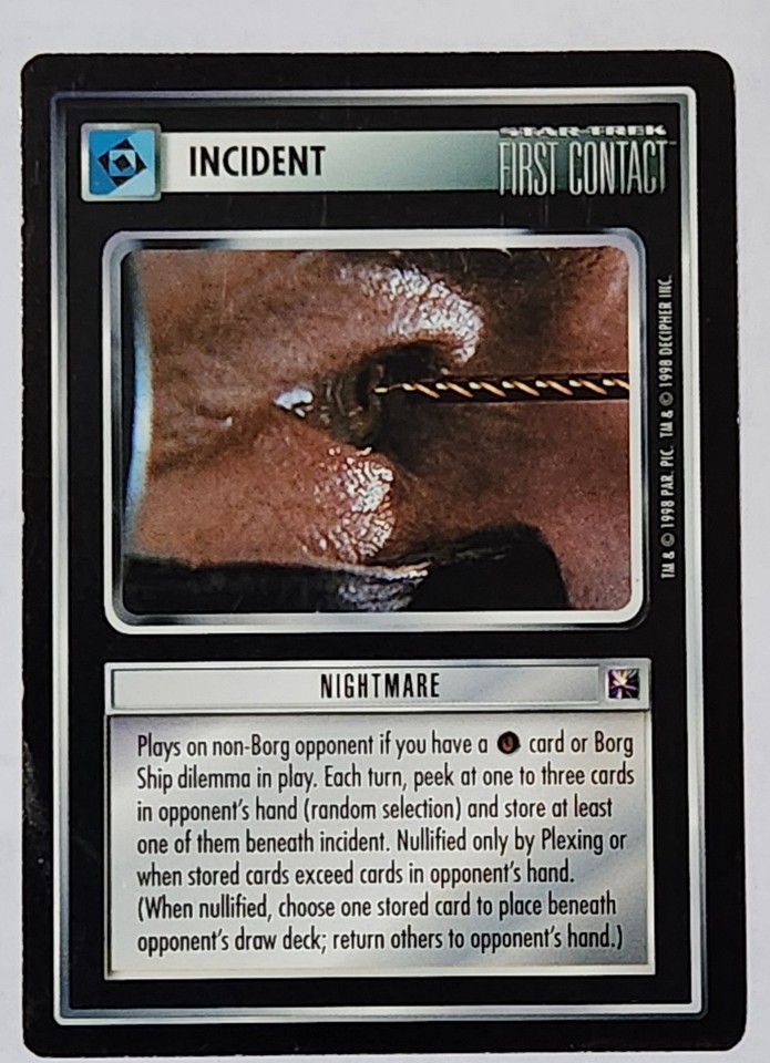 ULTRA RARE Star Trek CCG First Contact - Nightmare - PROMO - Nm-Mt Never Played | eBay