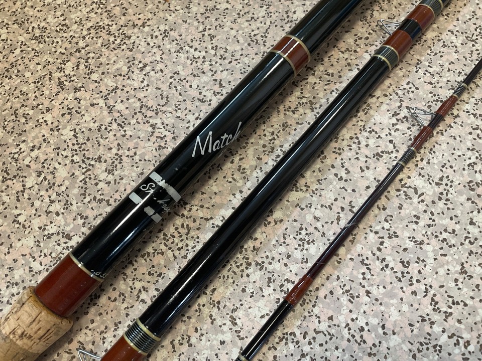 vintage shakespeare international match 13ft glass fibre float fishing ...