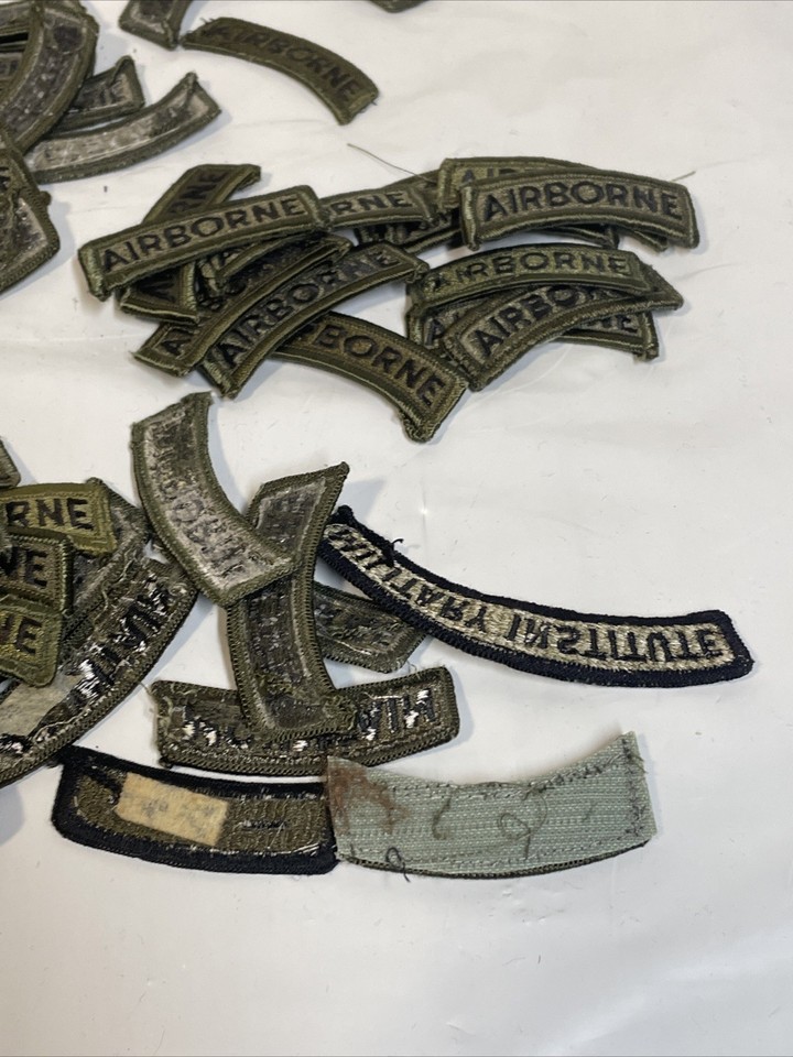 Airborne Mountain Special F US Army Uniform Patch Lot x49 Green OD ...