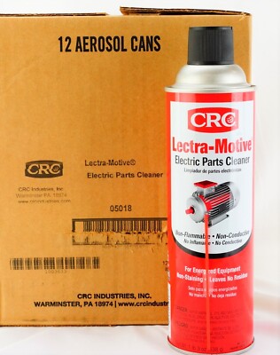 1 Case of 12 CRC Lectra Motive Electric Parts Cleaner 19oz Can 05018 | eBay