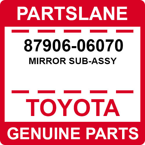 87906-06070 Toyota OEM Genuine MIRROR SUB-ASSY | eBay