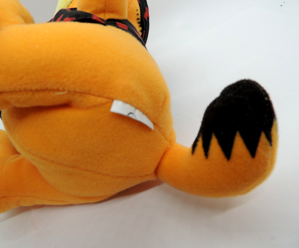 Vintage Garfield Hang-On Window Cling Plush Vest Bandana Hearts Biker ...