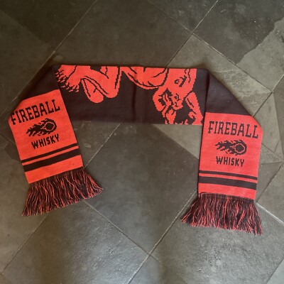 Red & Black Fireball Whisky Scarf 🧣👹👺 | eBay