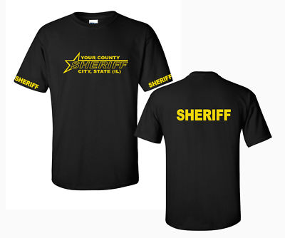 Deputy Sheriff Law Enforcement Tees Customied County Short Sleeve ...