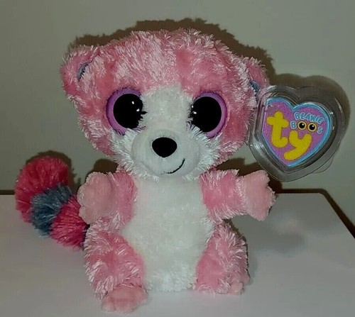 Ty Beanie Boos BUBBLEGUM the Lemur UK Exclusive (6 Inch) MWMT Stuffed ...