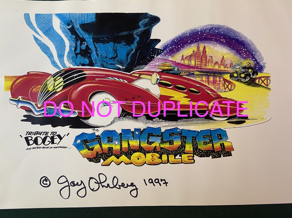 3 Jay Ohrberg Designs ELVIS the King Marilyn Monroe Gangster Bogey Car ...