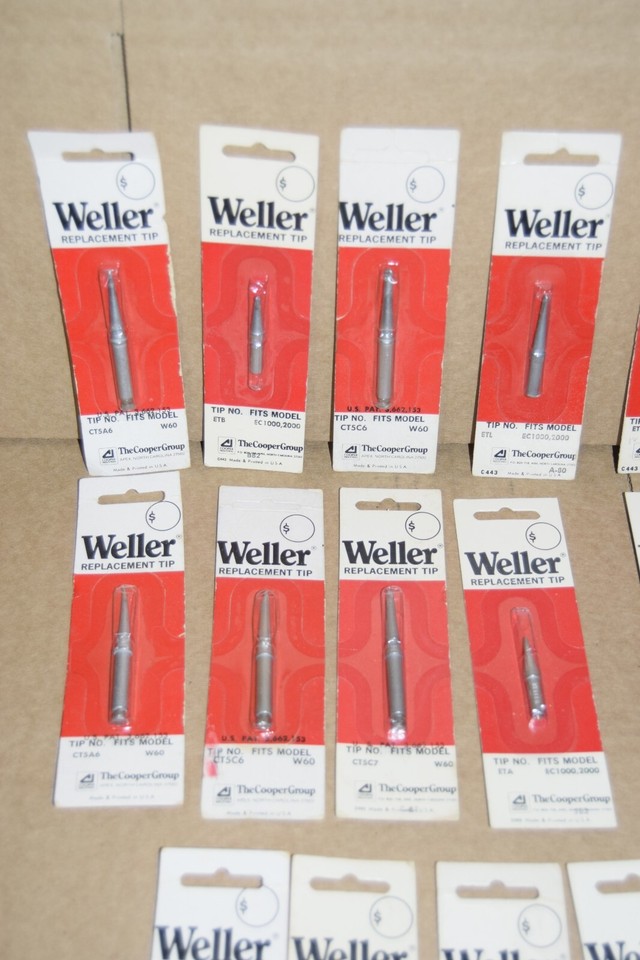 New Lot Of 17! Weller Replacement Tip for Soldering Iron | eBay