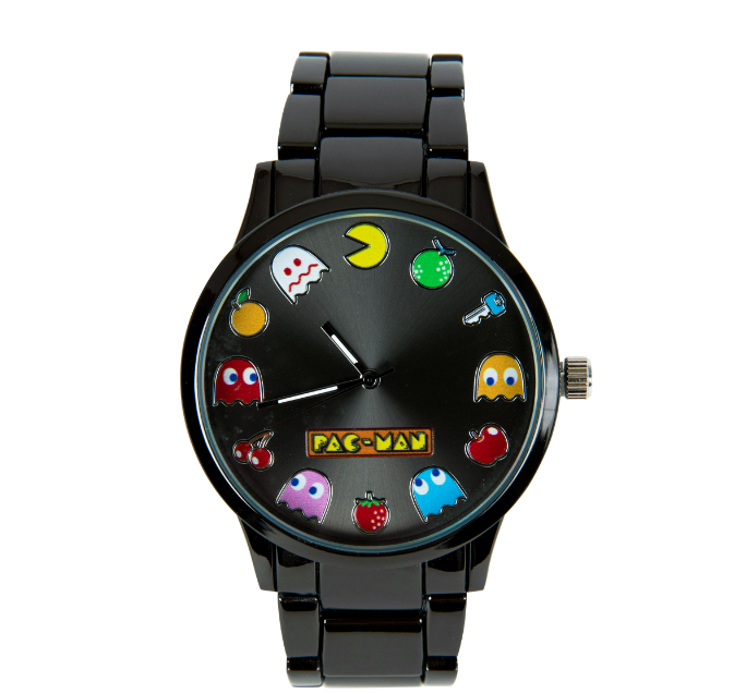 Pac-Man Power Up Pellets & Ghosts Metal Analog Wrist Watch Figure +Adj ...