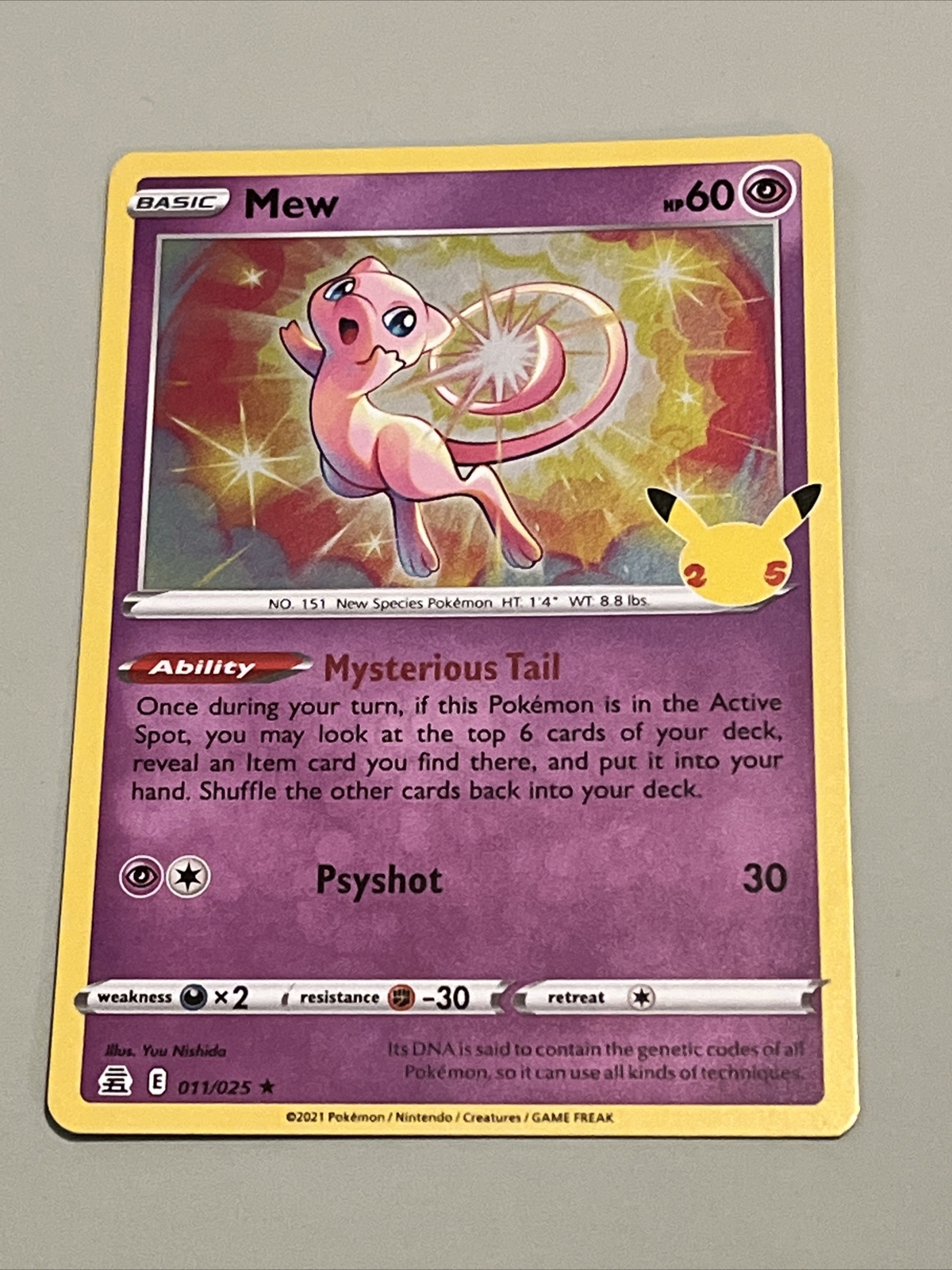 Pokémon TCG Mew Celebrations 011/025 Holo Holo Rare for sale online | eBay