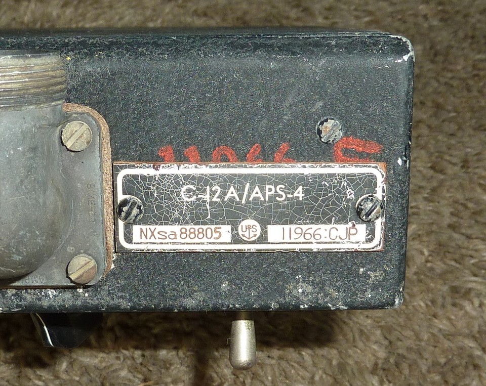 US Navy C-12A/APS-4 Radar Control Panel | eBay