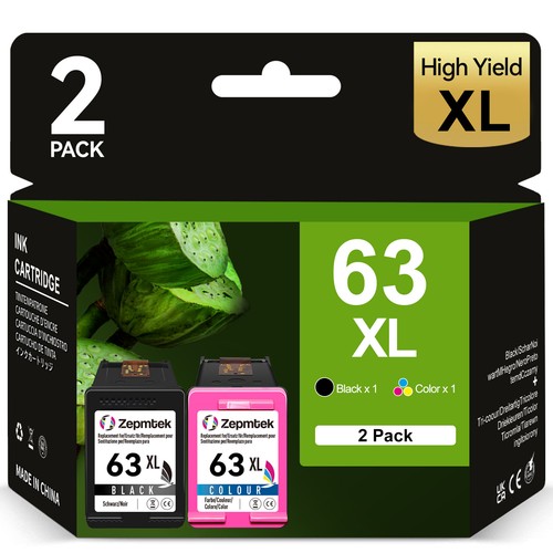 63 XL Ink Cartridges for HP Envy 4516 4520 4523 OfficeJet 3830 4650 ...
