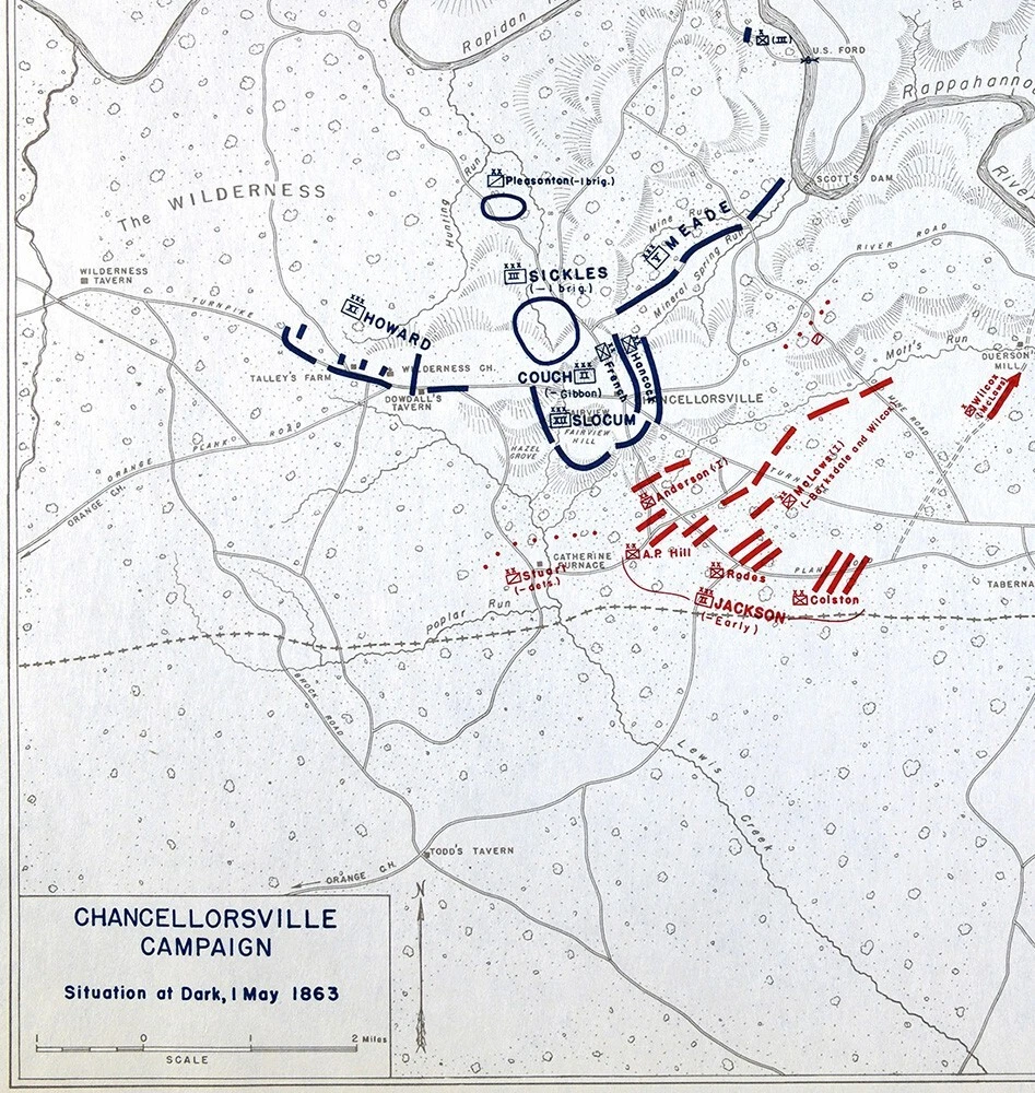 Chancellorsville Map