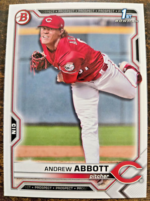 2021 Bowman Draft 1st Rookie Card #BD-8 Andrew Abbott Reds RC | eBay