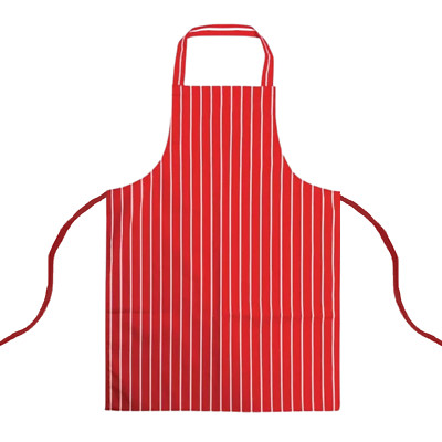 Butcher's Apron Stripe Red Apron Chef BBQ Kitchen Tie Belt | eBay UK