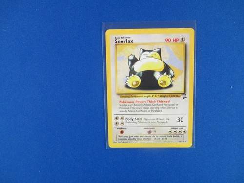 Pokemon " Snorlax " Base set 2 VG-MT | eBay