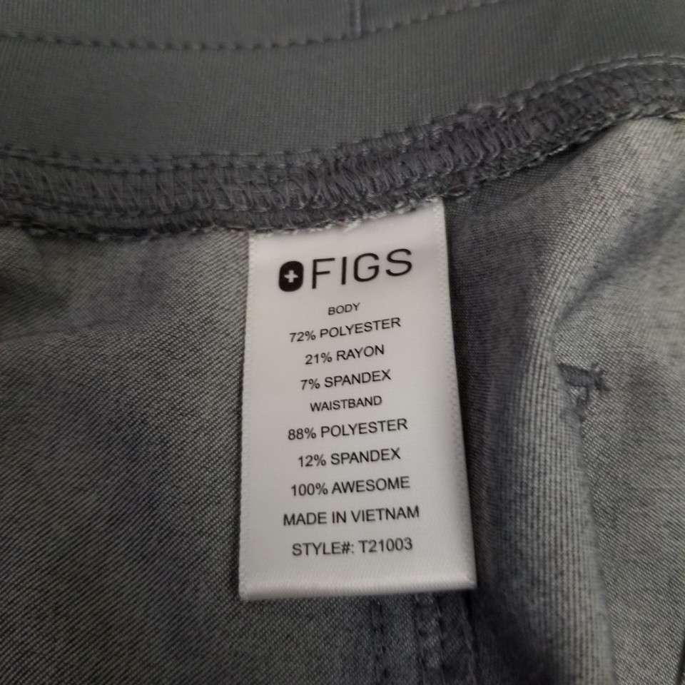 Figs Livingston Scrub Pants Womens 2XL Gray Graphite Technical ...