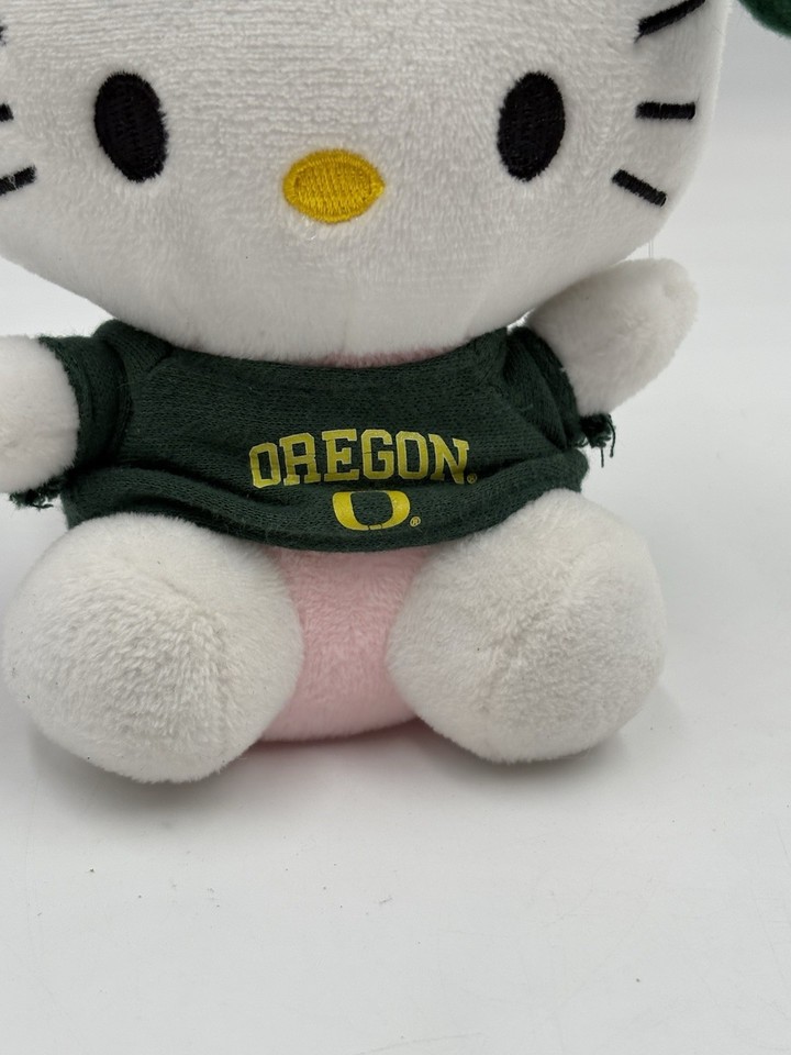 Hello Kitty 5" Oregon Ducks By Sanrio Plush Small College RARE HTF! | eBay