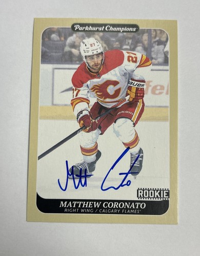 2022-23 Upper Deck Parkhurst Champions #237 Matthew Coronato Auto ...