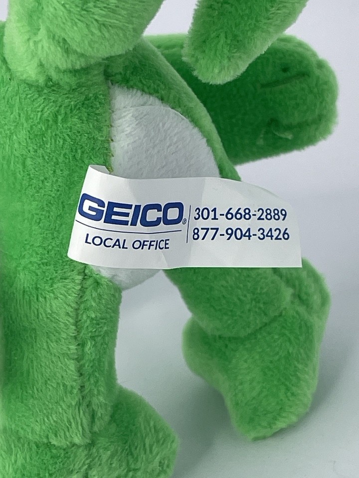 GEICO GECKO 5" PLUSH STUFFED ANIMAL. AS SEEN ON TV AD | eBay