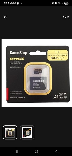 -NINTENDO SWITCH 2- GAMESTOP 1TB MICROSD EXPRESS CARD-SOLD OUT- | eBay