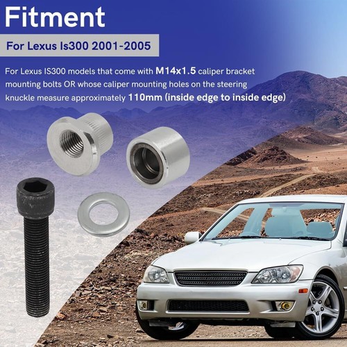 For 01-05 Lexus IS300 Brake Upgrade Kit LS400 Caliper Adapters Supra ...