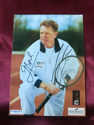 Autogramm GÜNTHER BOSCH-Tennis Trainer v. Boris Becker Wimbledon 1985 ...