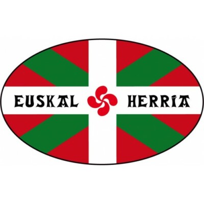 Autocollant Drapeau Basque Euskal Herria sticker ovale | eBay